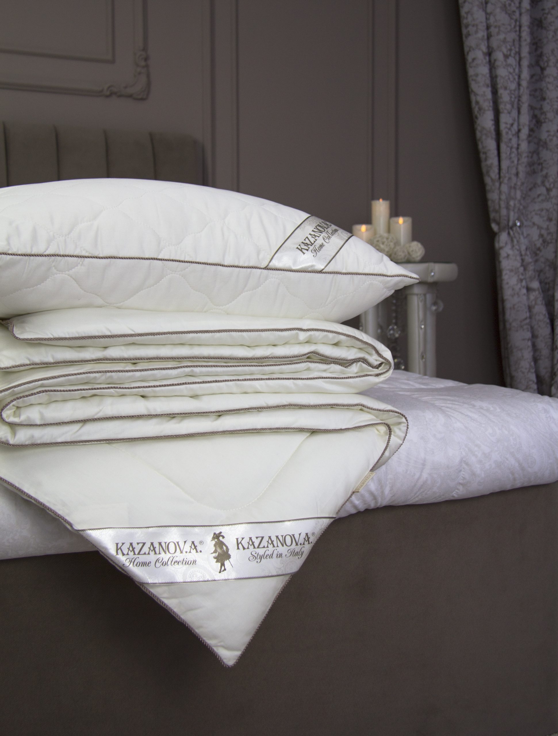 «KAZANOV.A» Одеяло Luxury Egyptian cotton Linum (белый) 155х210 ...